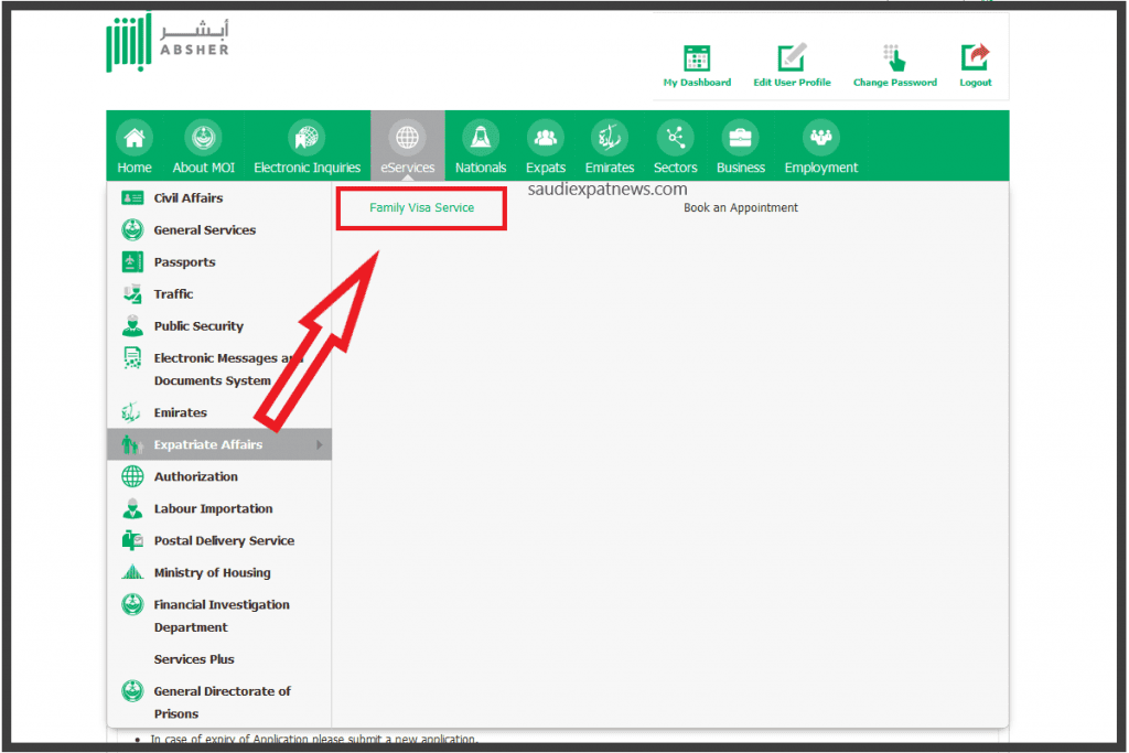 How to Apply for Permanent Family Visa Online - KSAexpats.com