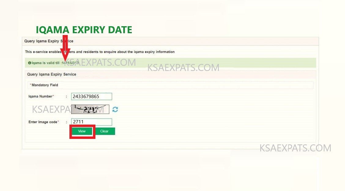 Check Saudi Iqama Expiry Date/Validity Online | KSAEXPATS.COM