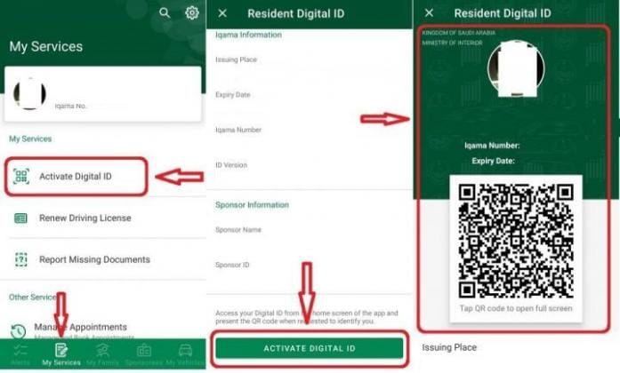 How to activate “Digital Iqama” in Absher? | KSA Expats