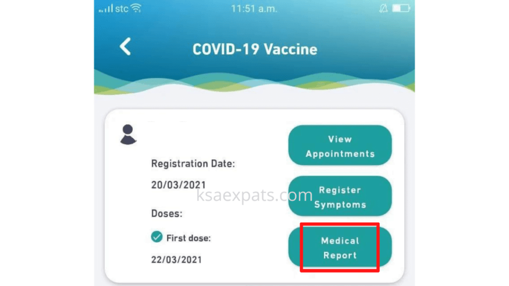 Download COVID-19 Vaccine Certificate via Sehhaty | KSA Expats
