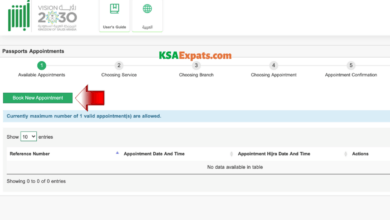 How to book Jawazat appointments on Absher - KSAexpats.com
