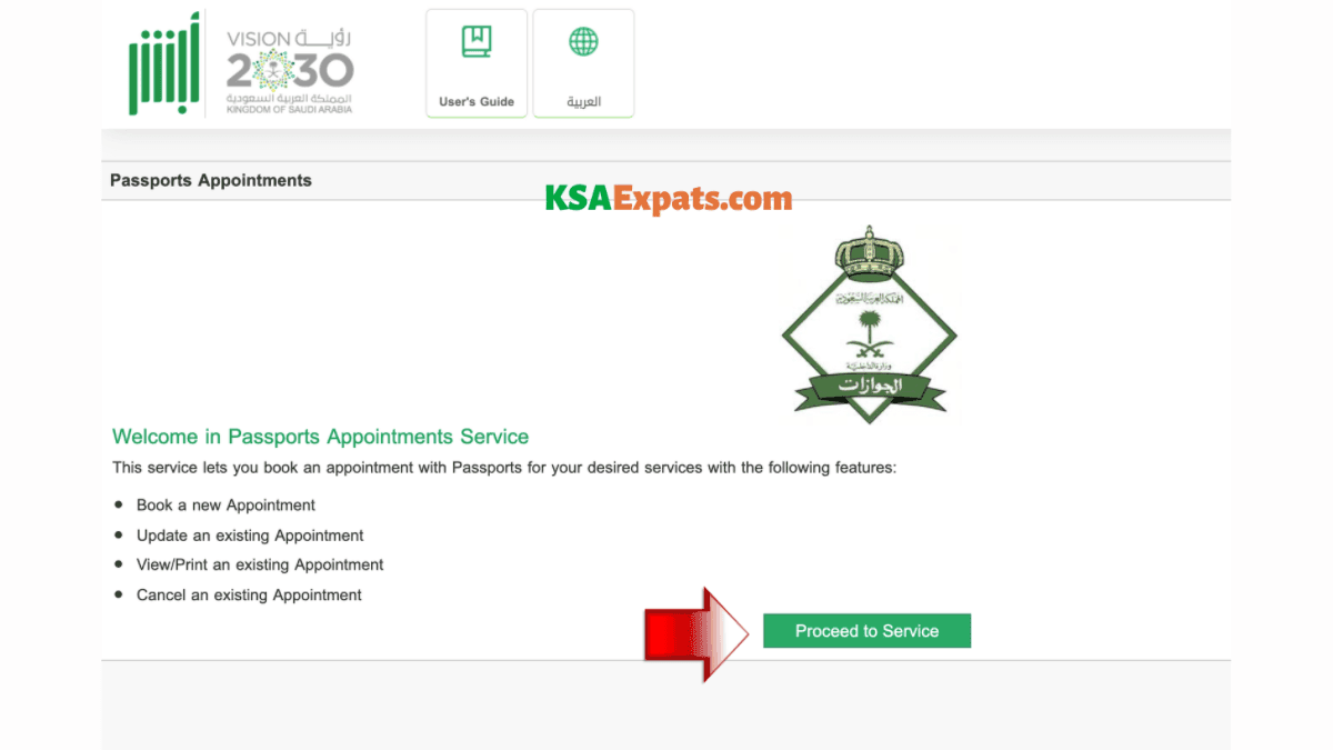 How to book Jawazat appointments on Absher - KSAEXPATS.COM