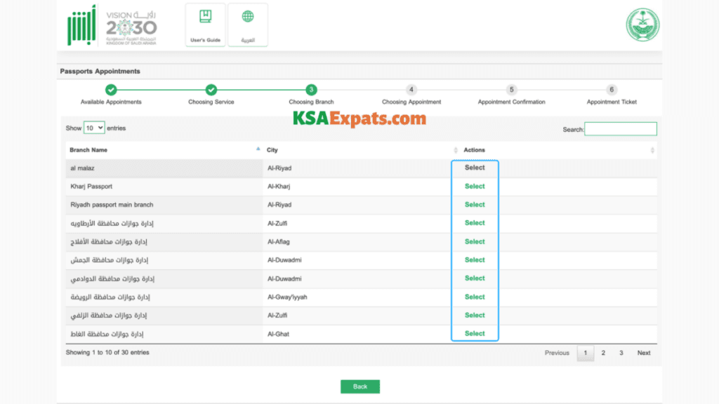 How to book Jawazat appointments on Absher - KSAexpats.com