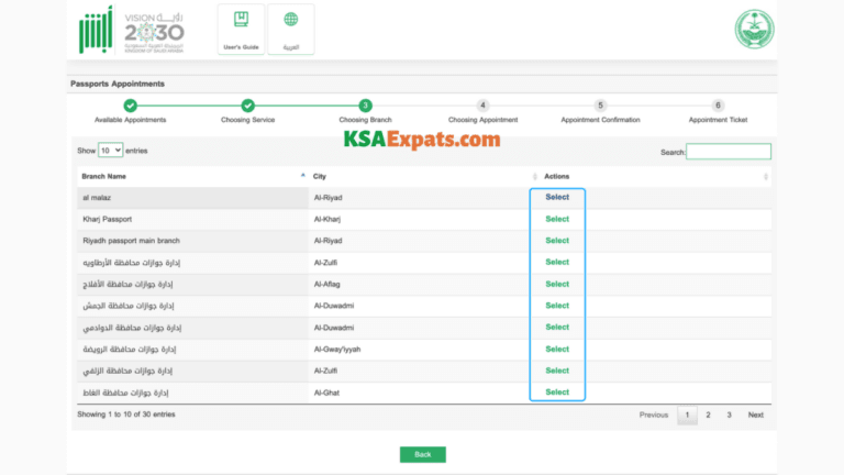 How to book Jawazat appointments on Absher - KSAexpats.com