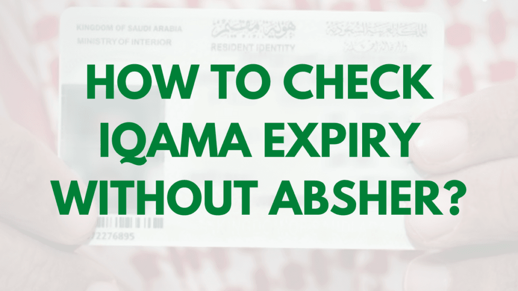 Iqama Expiry Check Without Absher on MOL KSA - KSA Expats