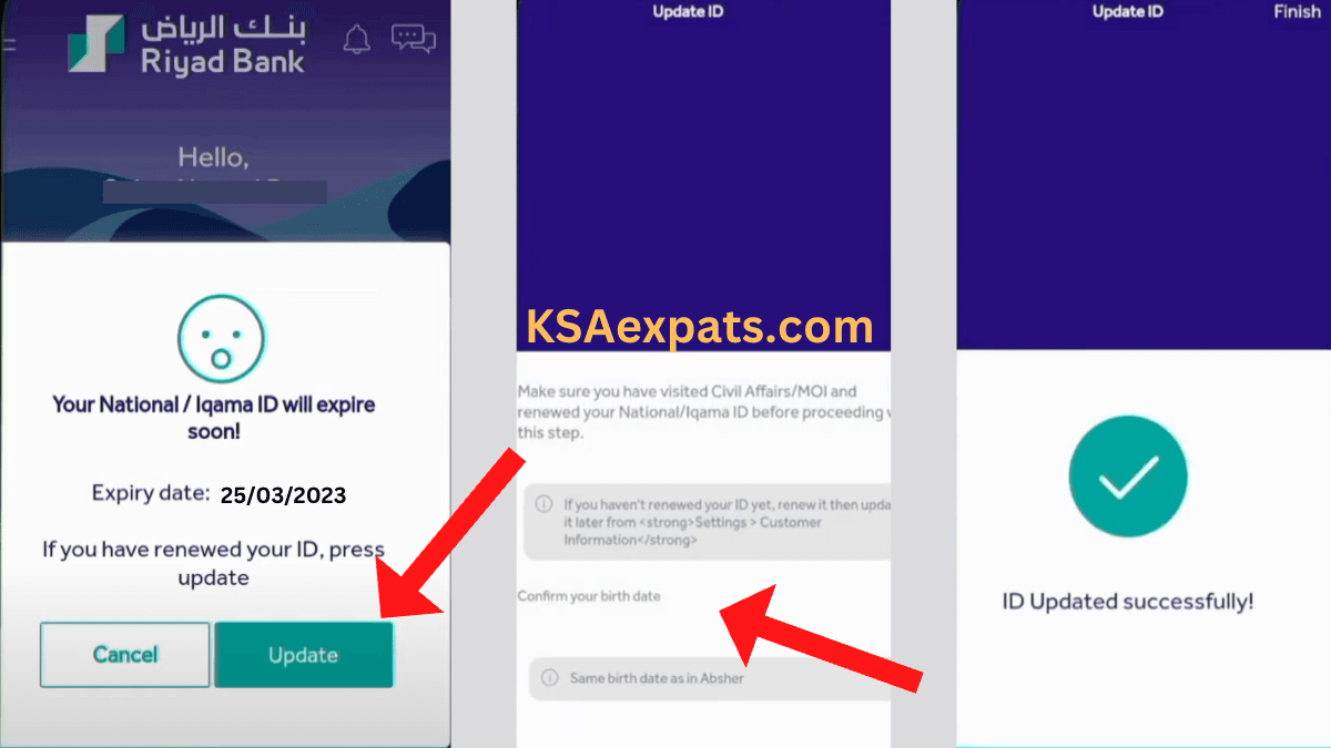 How To Update Iqama On Riyad Bank App | KSA Expats