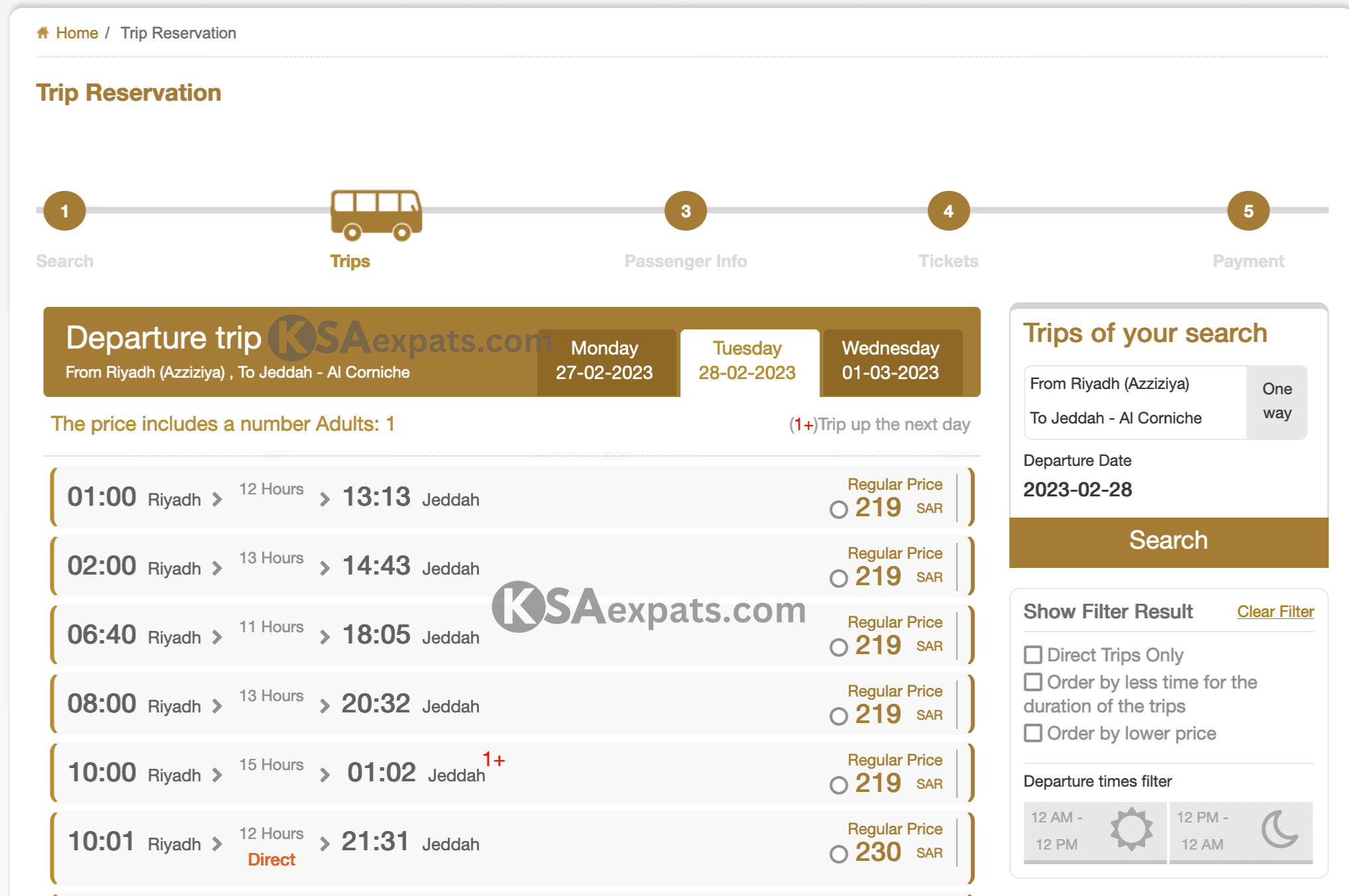 SAPTCO Ticket Price List October 2023 KSAexpats SAPTCO Ticket Price List October 2023 KSAexpats