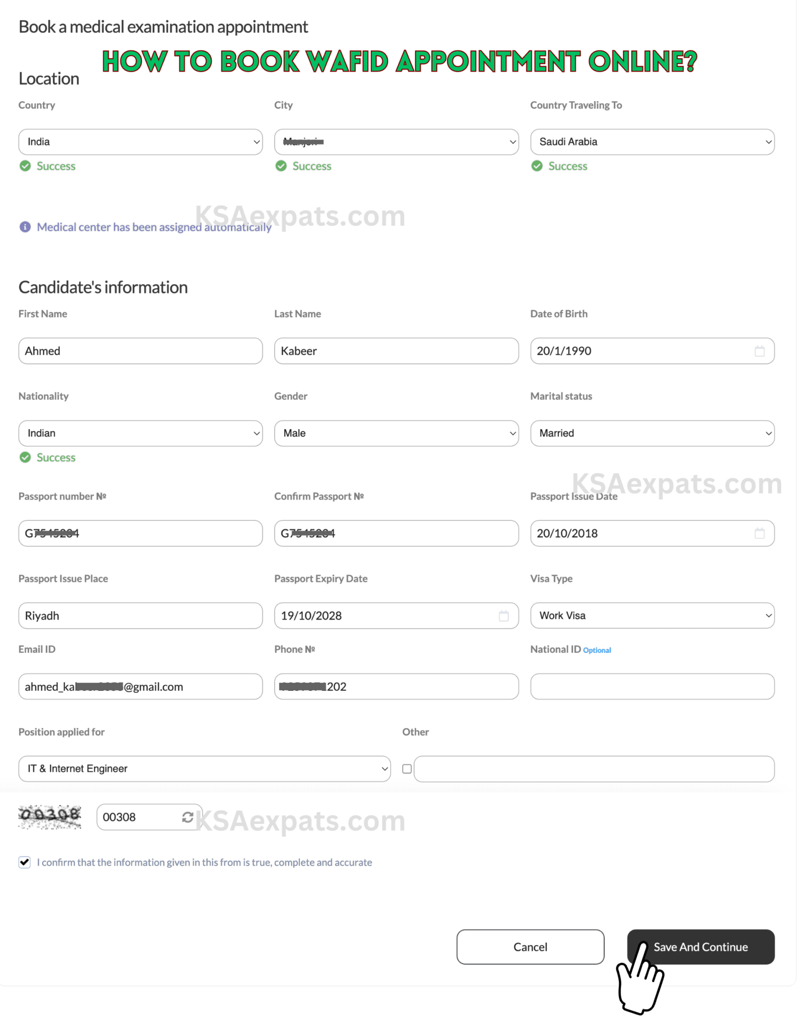 How to Book Wafid (GAMCA) Medical Appointment Online