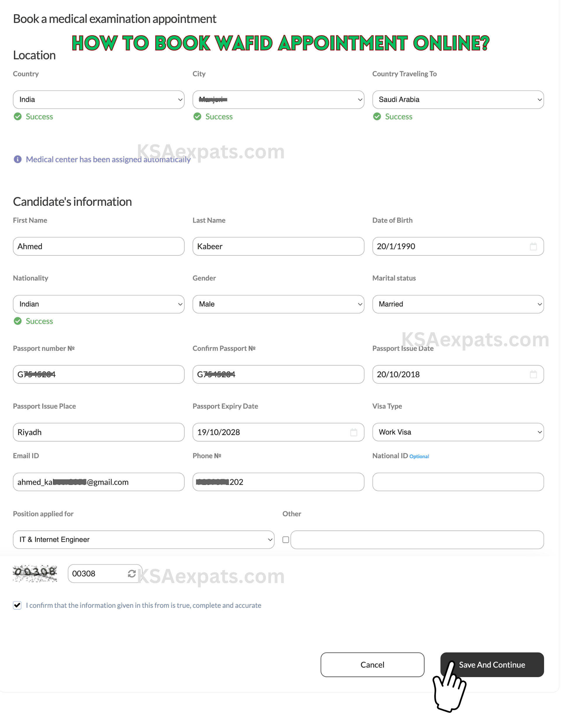 How to Book Wafid (GAMCA) Medical Appointment Online