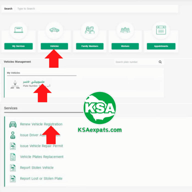 How to Renew Your Vehicle License (Istimara) using Absher