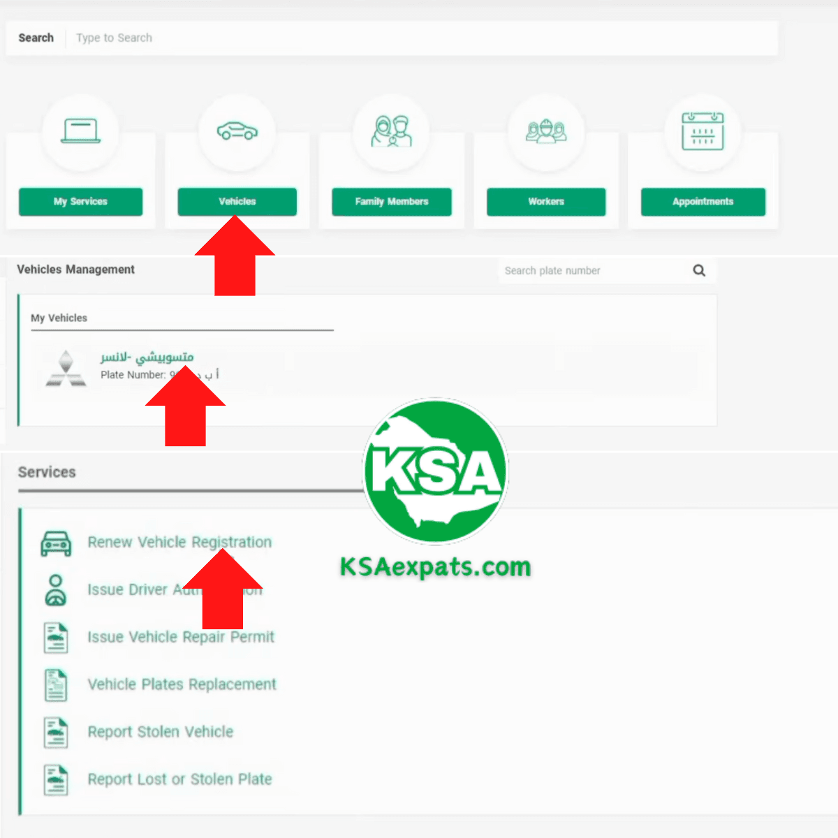 How to Renew Your Vehicle License (Istimara) using Absher | KSA Expats