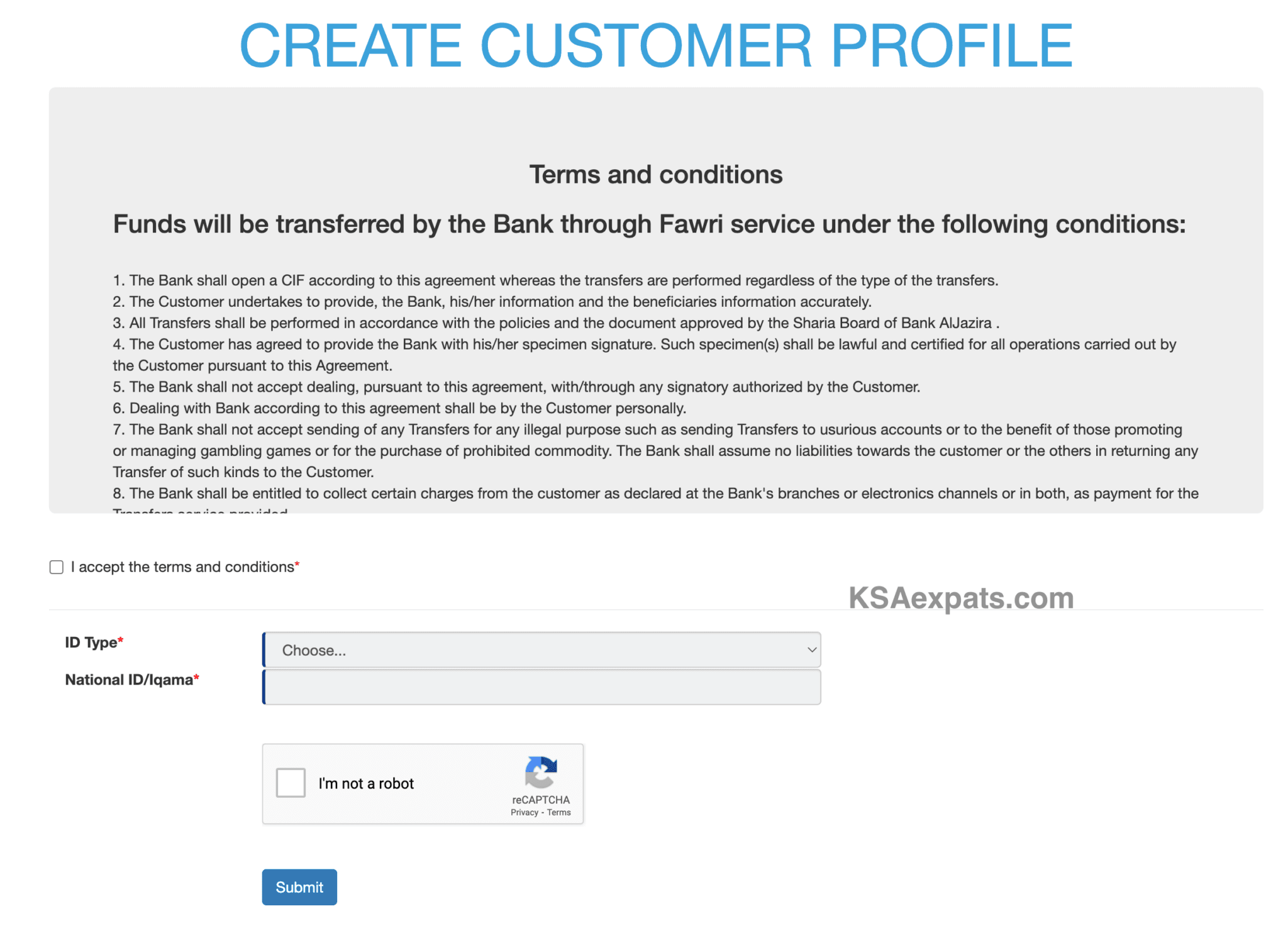 Fawri: Account Opening Process and Money Transfer Charges