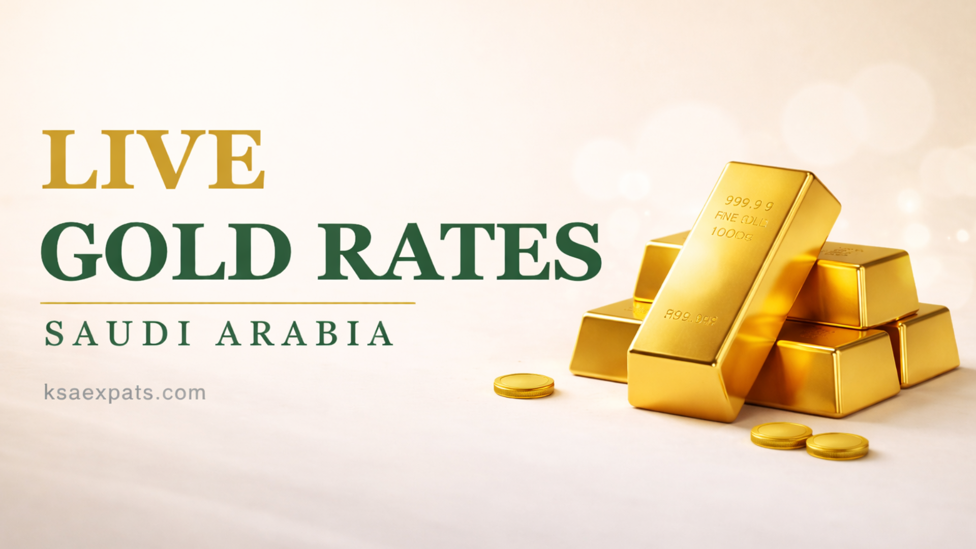 Gold Price in KSA Today | Live 24K, 22K, 21K Rates | KSA Expats